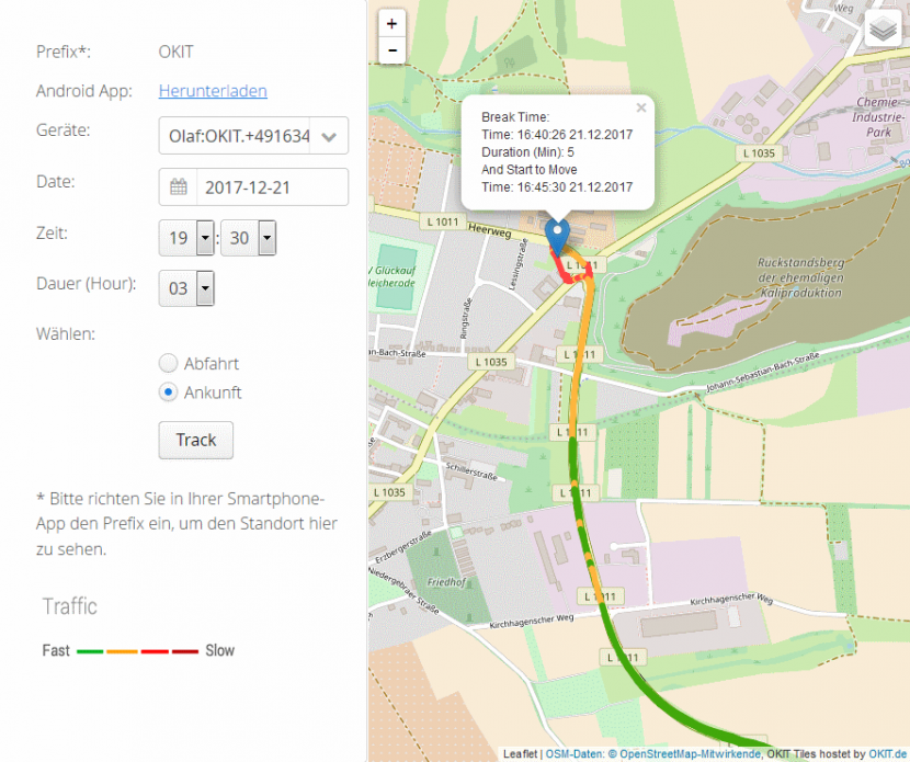 Tracking & Tracing - OKIT